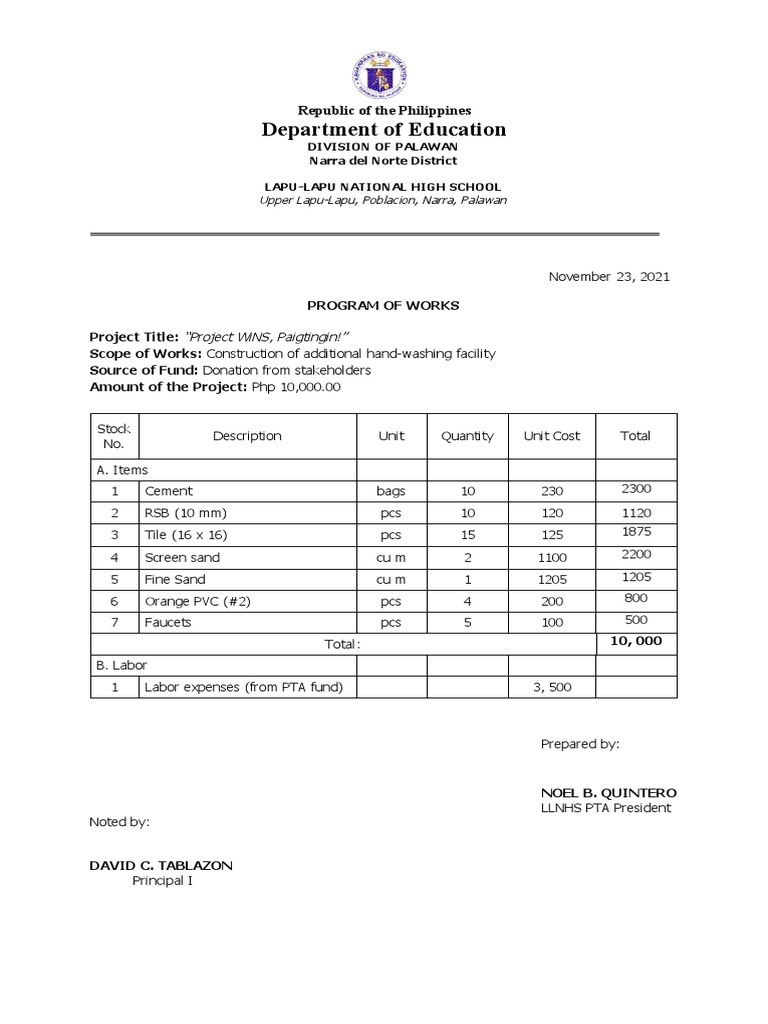 Department of Education: Republic of The Philippines | PDF
