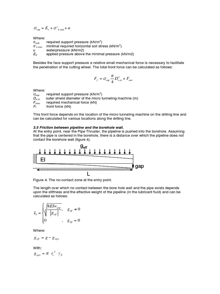 Thrust Force For Pipeline 2 | PDF | Buckling | Force