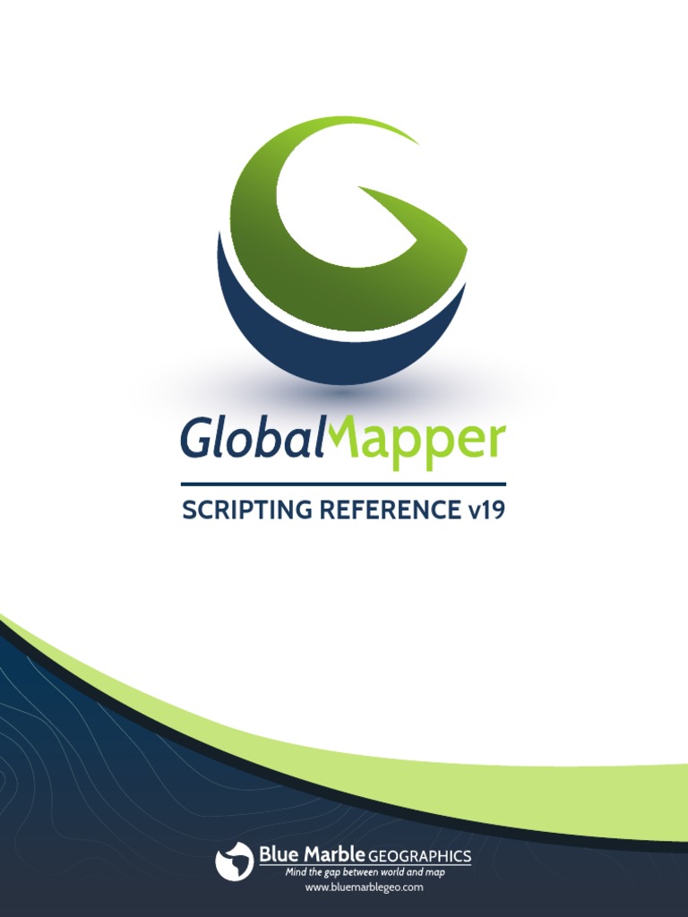 GlobalMapper ScriptingReference | PDF | Command Line Interface ...