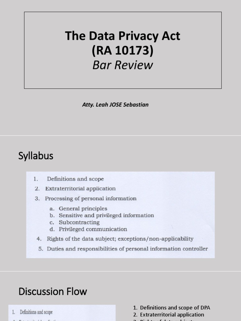 Data Privacy Act Overview and Analysis | PDF | Psychotherapy | Privacy