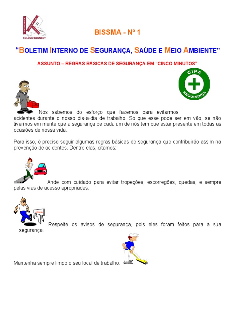 BISSMA 01 - Regras Básicas de Seg em 5 Minutos | PDF