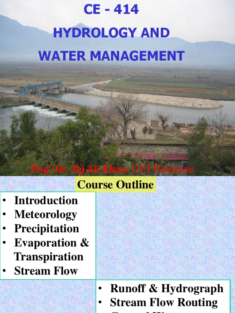Hydrology and Water Management Course Outline | PDF | Drainage Basin ...