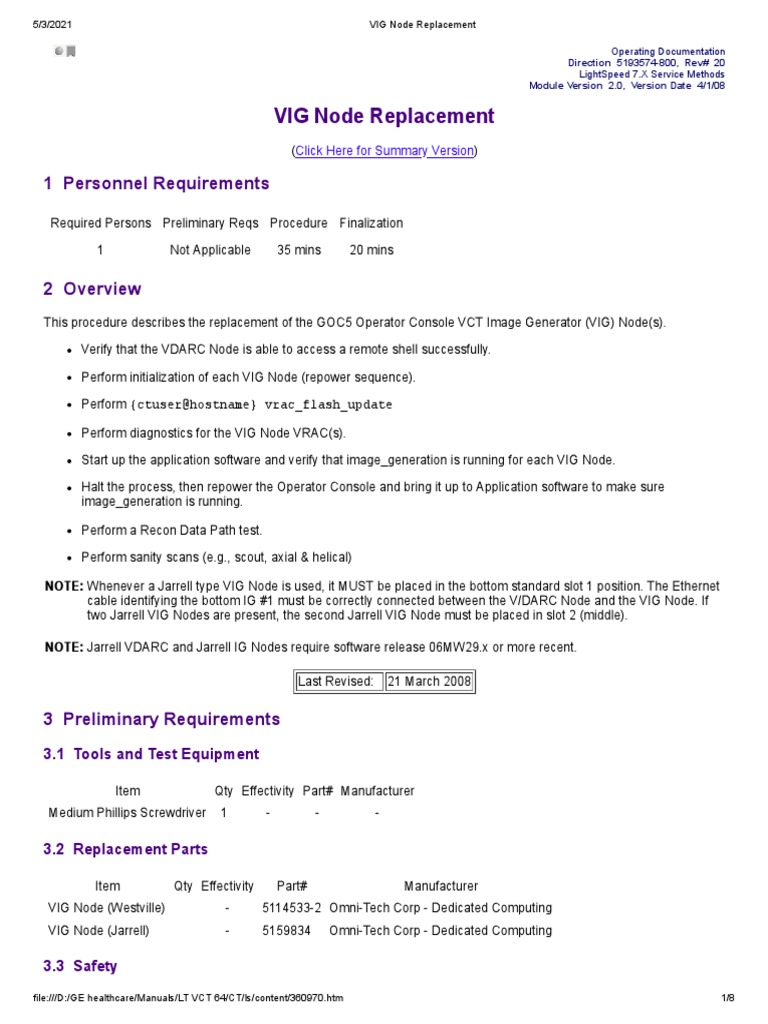 VIG Node Replacement | PDF | Command Line Interface | Node (Networking)