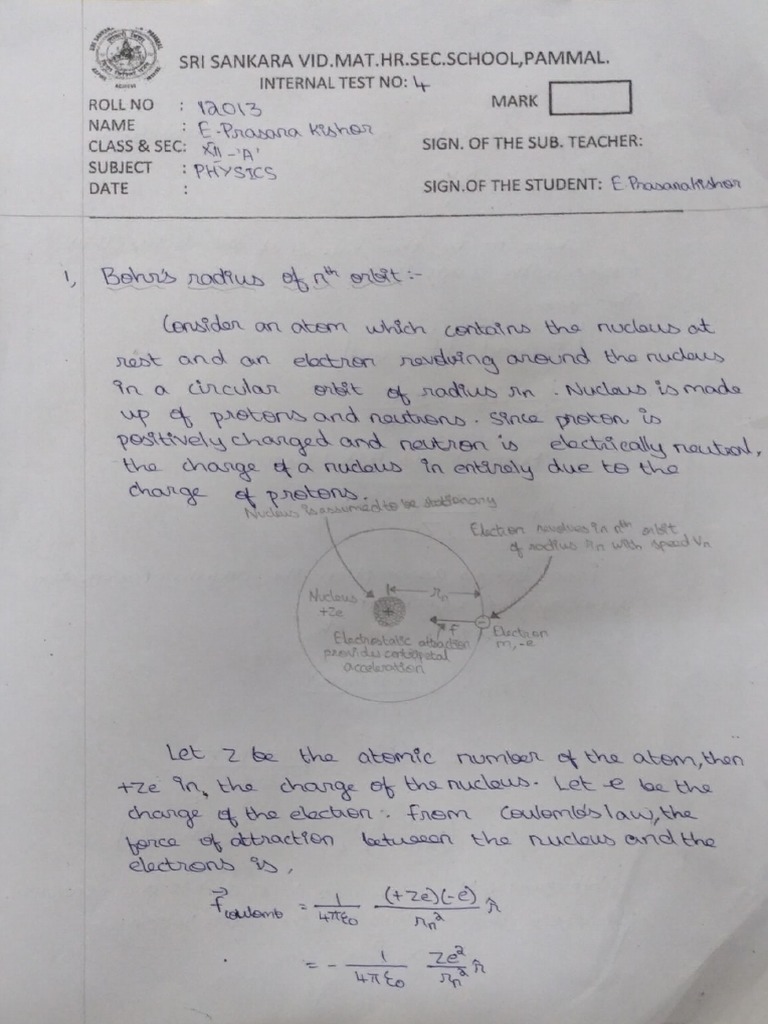 Sri Sankara Vid - Mat.Hr - Sec.School, Pammal.: JSLF | PDF