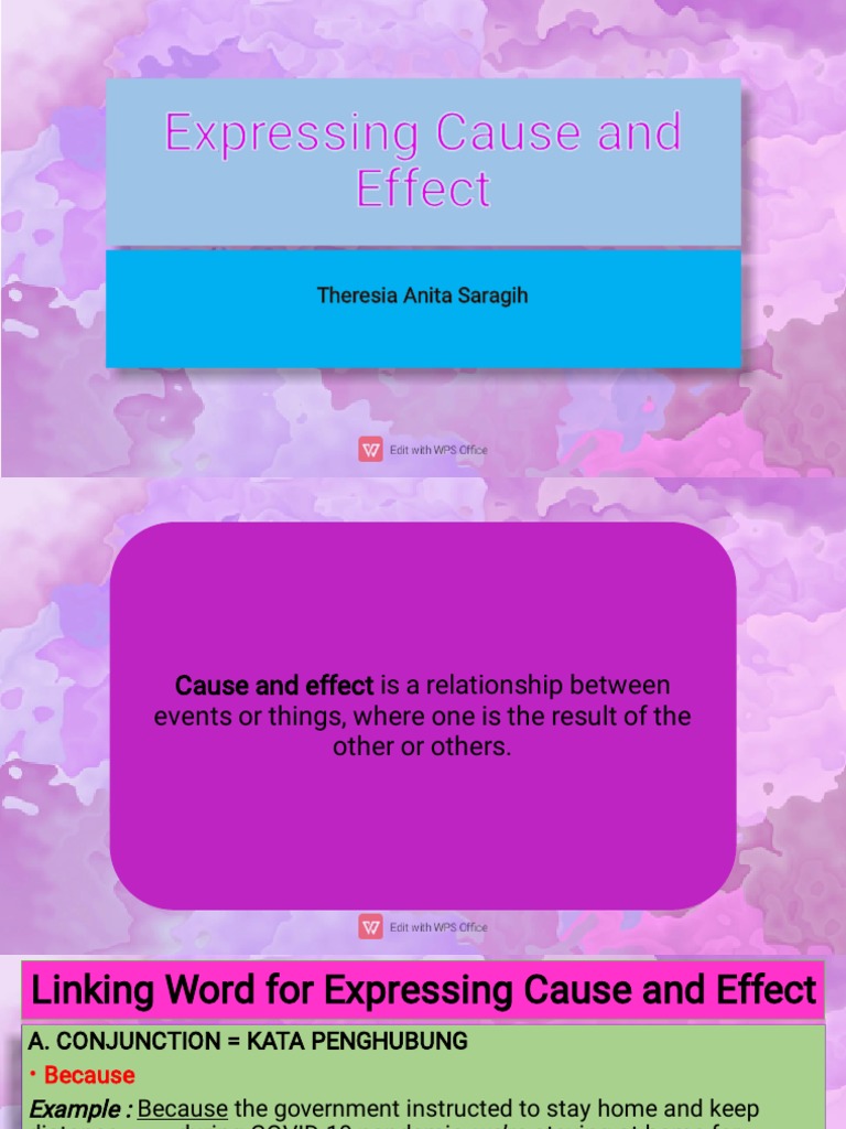 Expressing Cause and Effect | PDF