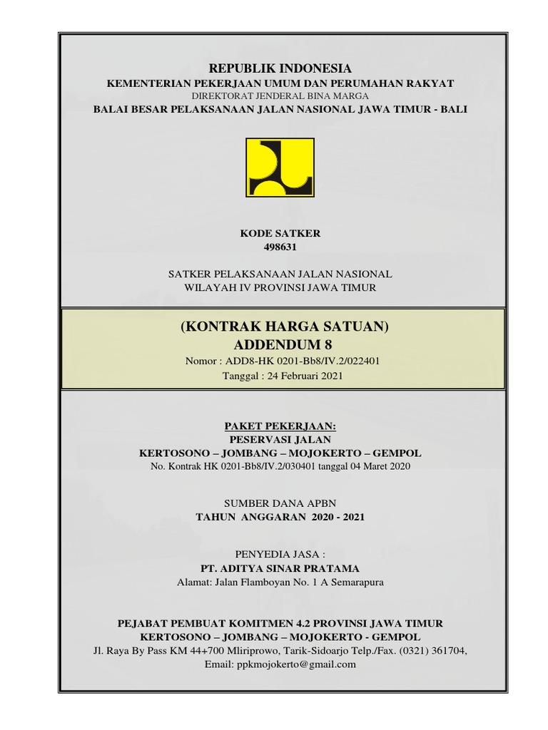 Contoh Adendum | PDF