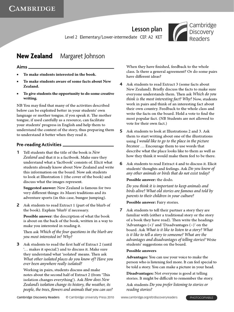 New Zealand Lesson Plan | PDF | Māori People