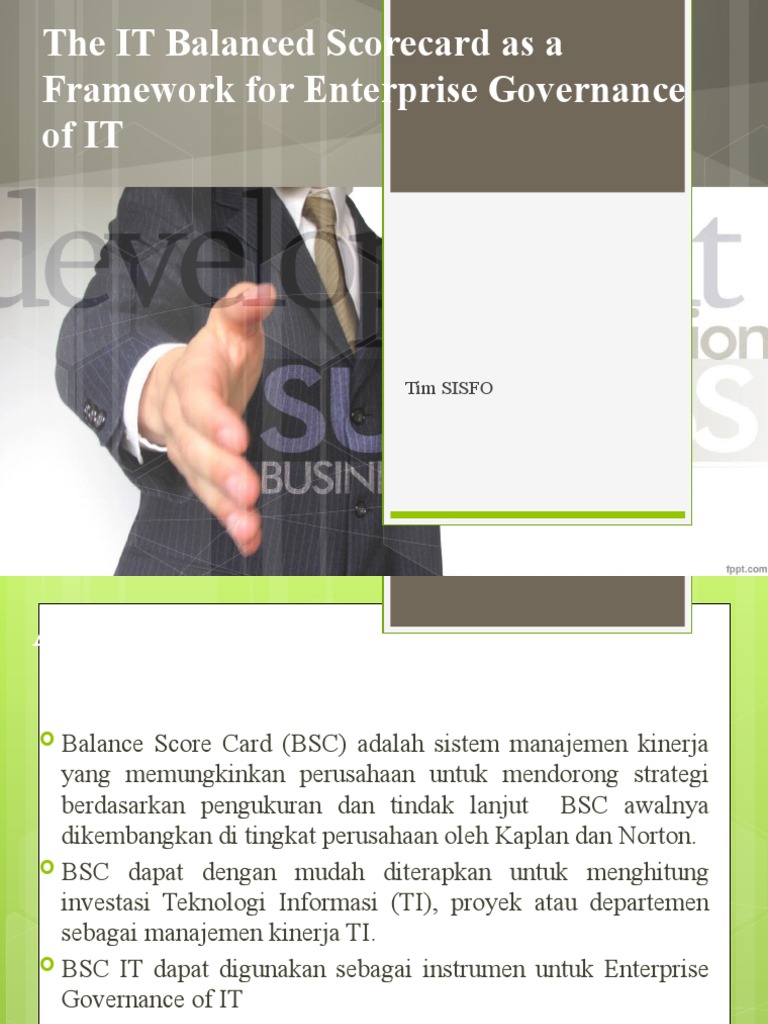 Bab 12 The-IT-Balanced-Scorecard-as-a-Framework | PDF