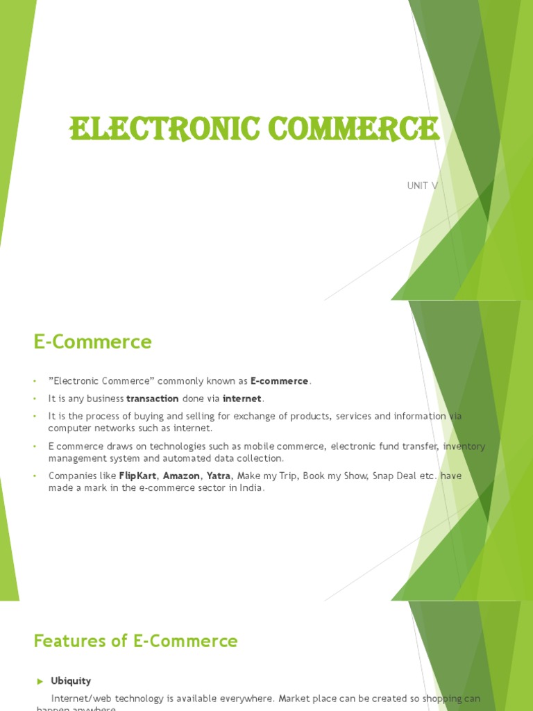 Electronic Commerce: Unit V | PDF | Customer Relationship Management ...