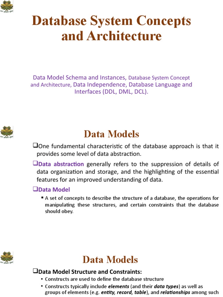 2.data Models and Database Architecture | PDF | Databases | Data Model