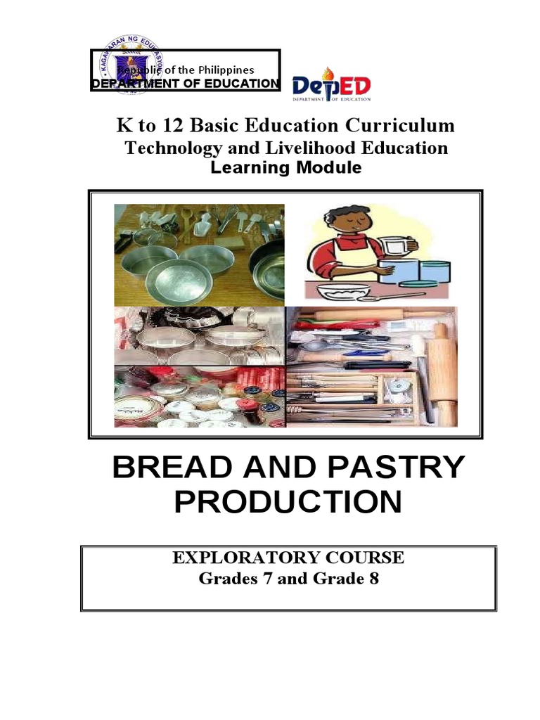 Bread and Pastry Learning Module | PDF | Baking | Cakes
