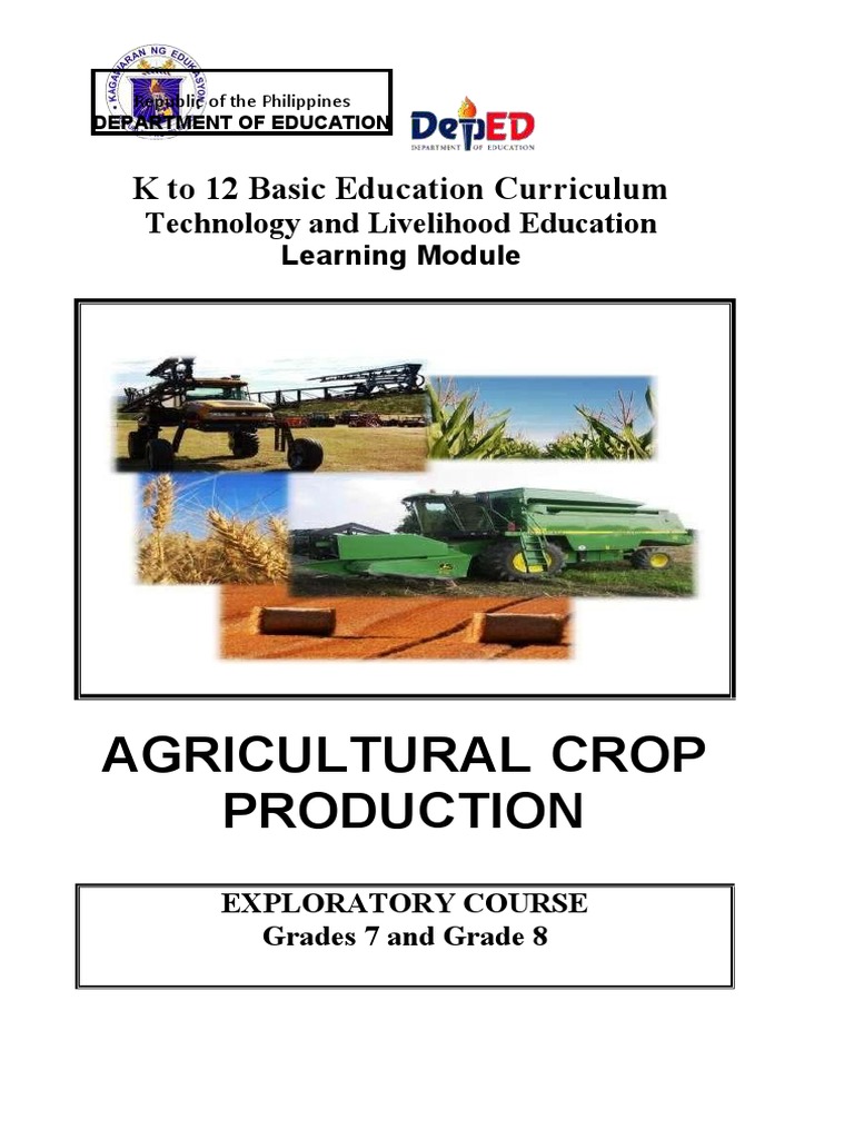 Crop Production Learning Module | PDF | Area | Rectangle