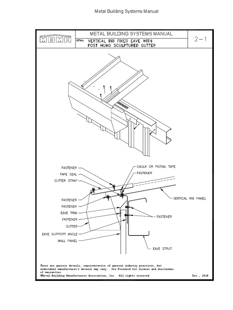 Roof Details Section 2.pdf MBMA | PDF | Common Law | Transition Metals
