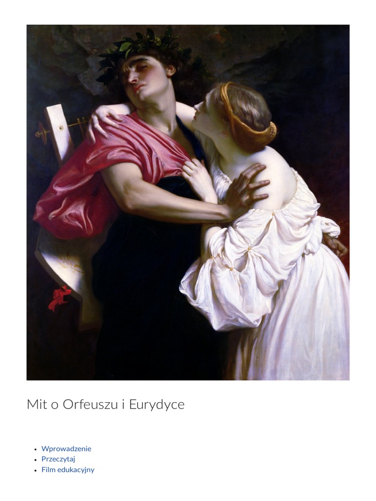 Mit o Orfeuszu I Eurydyce | PDF