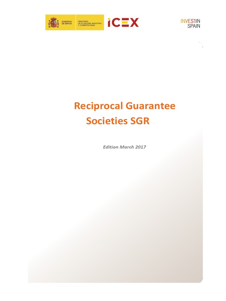 Reciprocal Guarantee Societies SGR: Edition March 2017 | PDF | Banks ...