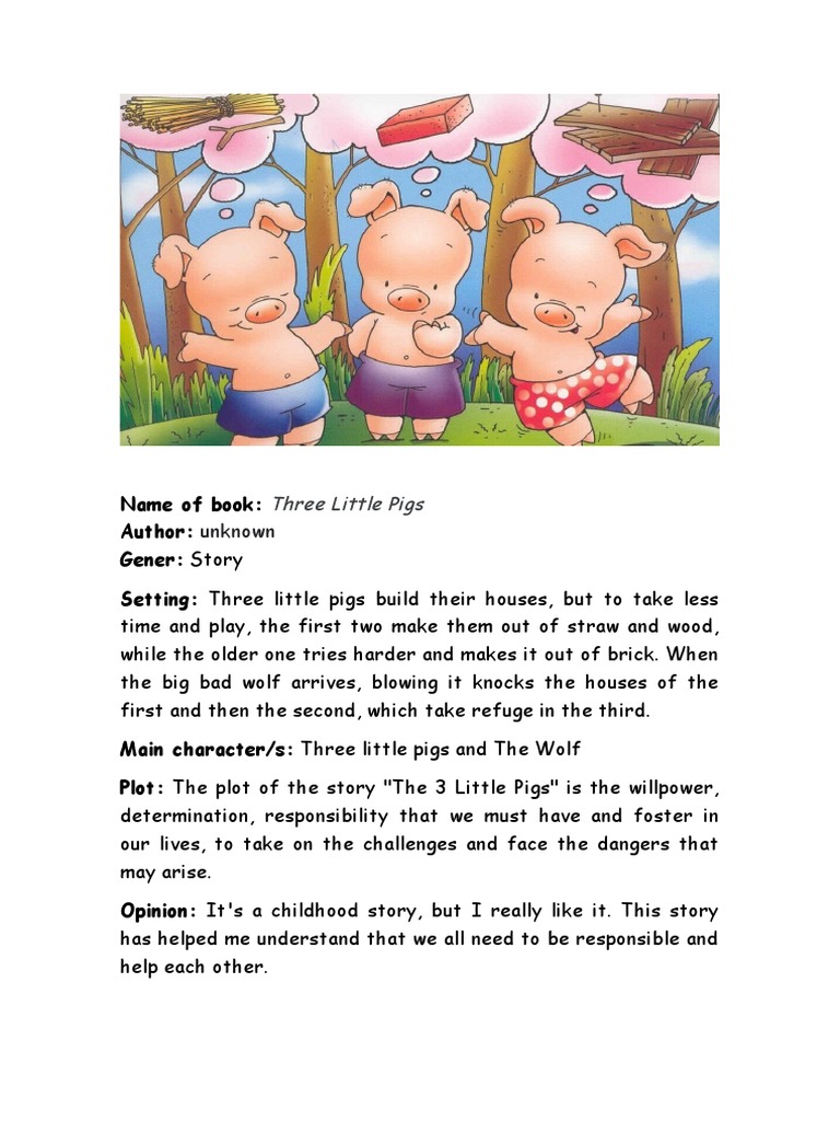 Cuento De Los Tres Cerditos Pdf