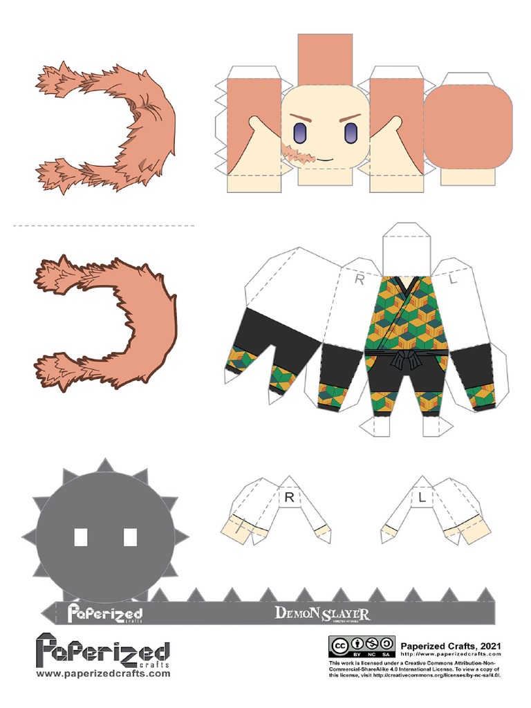 Demon Slayer - Sabito Papercraft | PDF