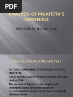What Is The Primary Reason of Antonio Pigafetta in Writing The Document ...