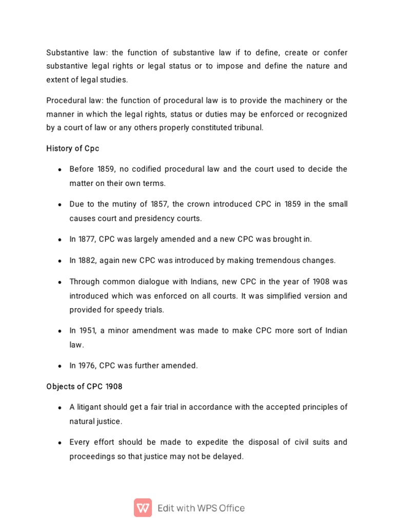CPC Notes Sem3 | PDF