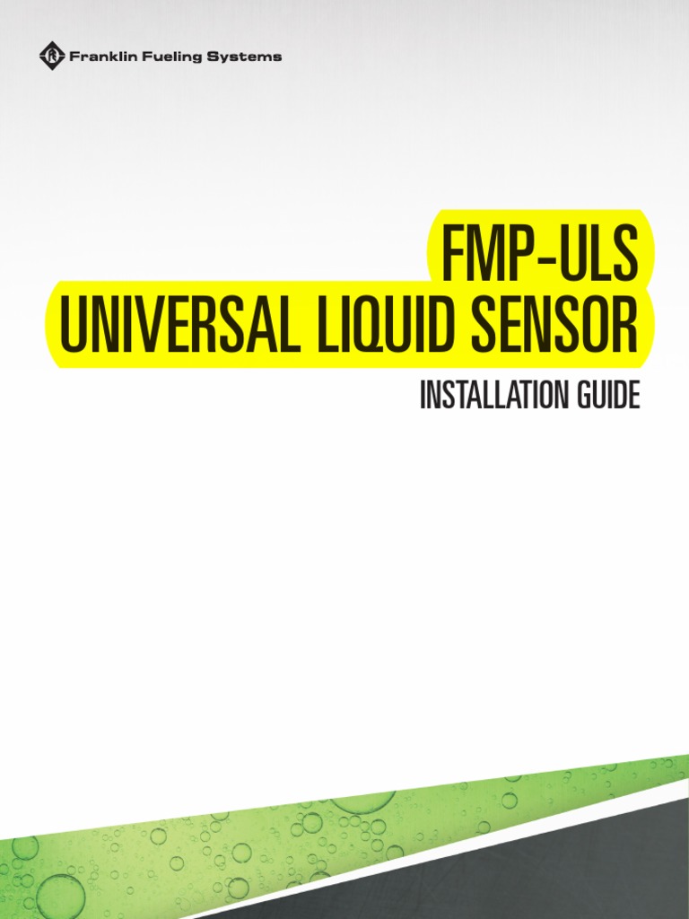 Fmp-Uls Universal Liquid Sensor: Installation Guide | PDF | Electrical ...