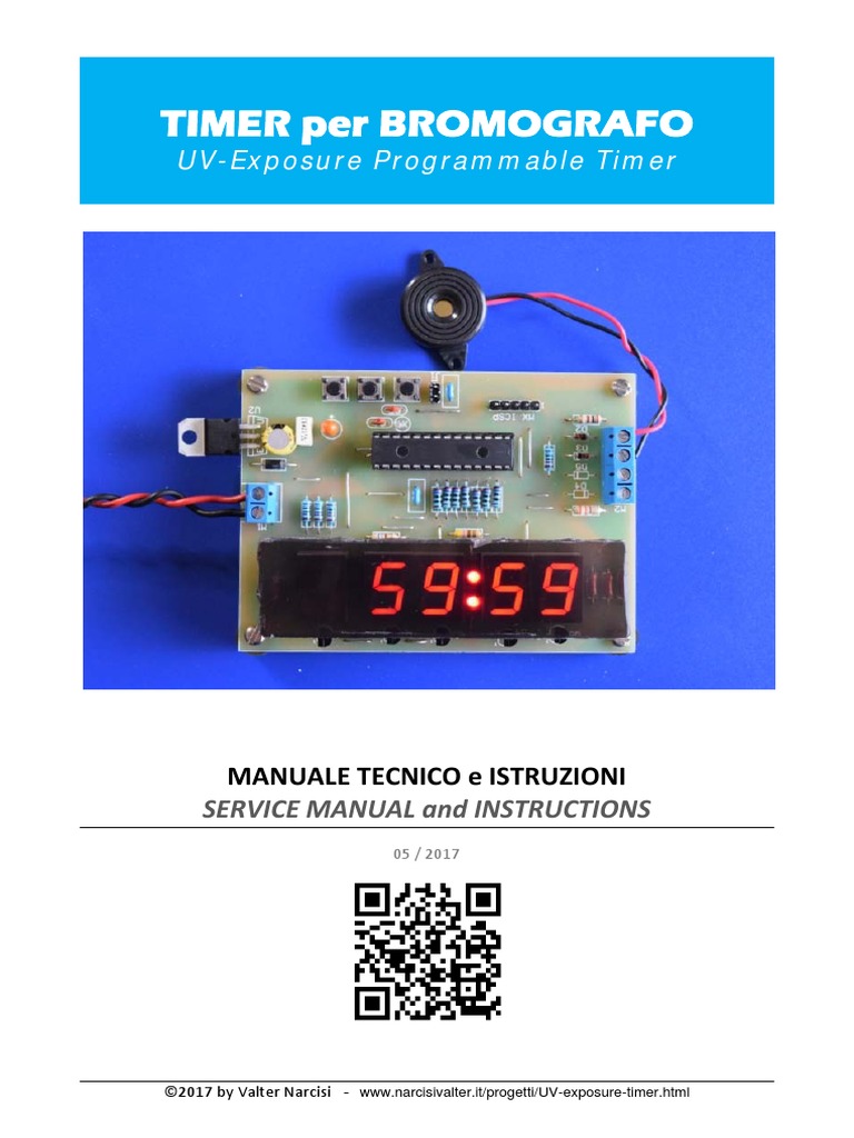 UV Exposure Timer - Service Manual | PDF | Electricity | Manufactured Goods