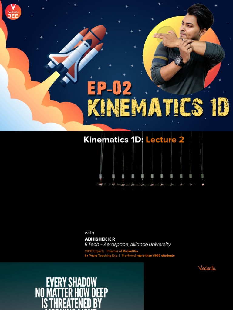 Kinematics+1D +lecture+2 | PDF | Speed | Velocity
