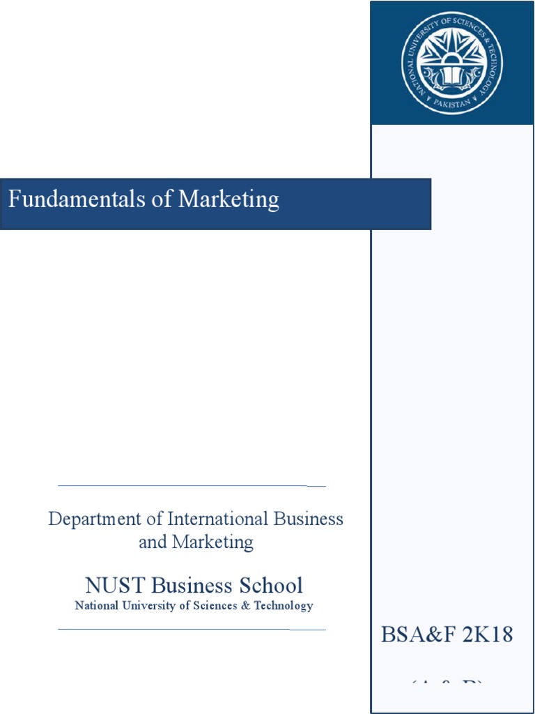 Course Outline Fundamentals of Marketing | PDF | Marketing | Marketing ...