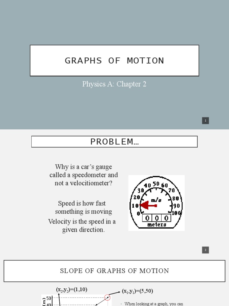 Graphs of Motion: Physics A: Chapter 2 | PDF | Velocity | Acceleration