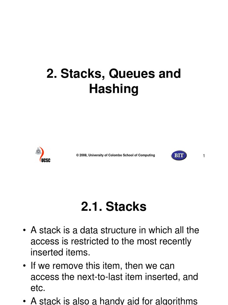 IT4104 Section2 | PDF | Queue (Abstract Data Type) | Array Data Structure