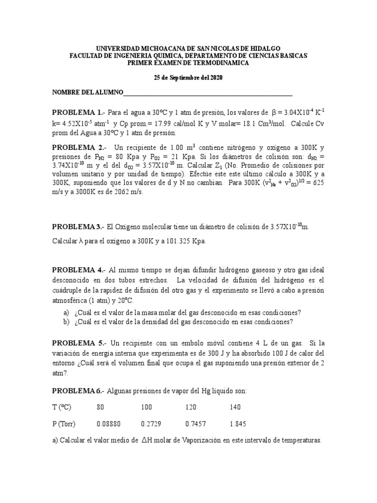 2020 Termo 1 EXA | PDF