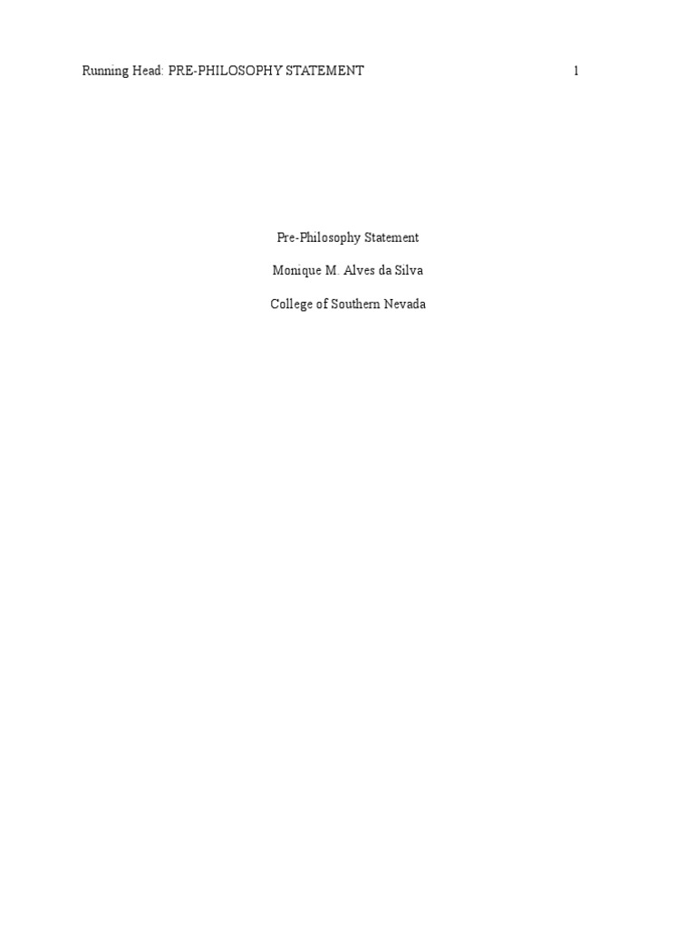 Portfolio Artifact Pre-Philosophy Statement | PDF | Teachers | Special ...
