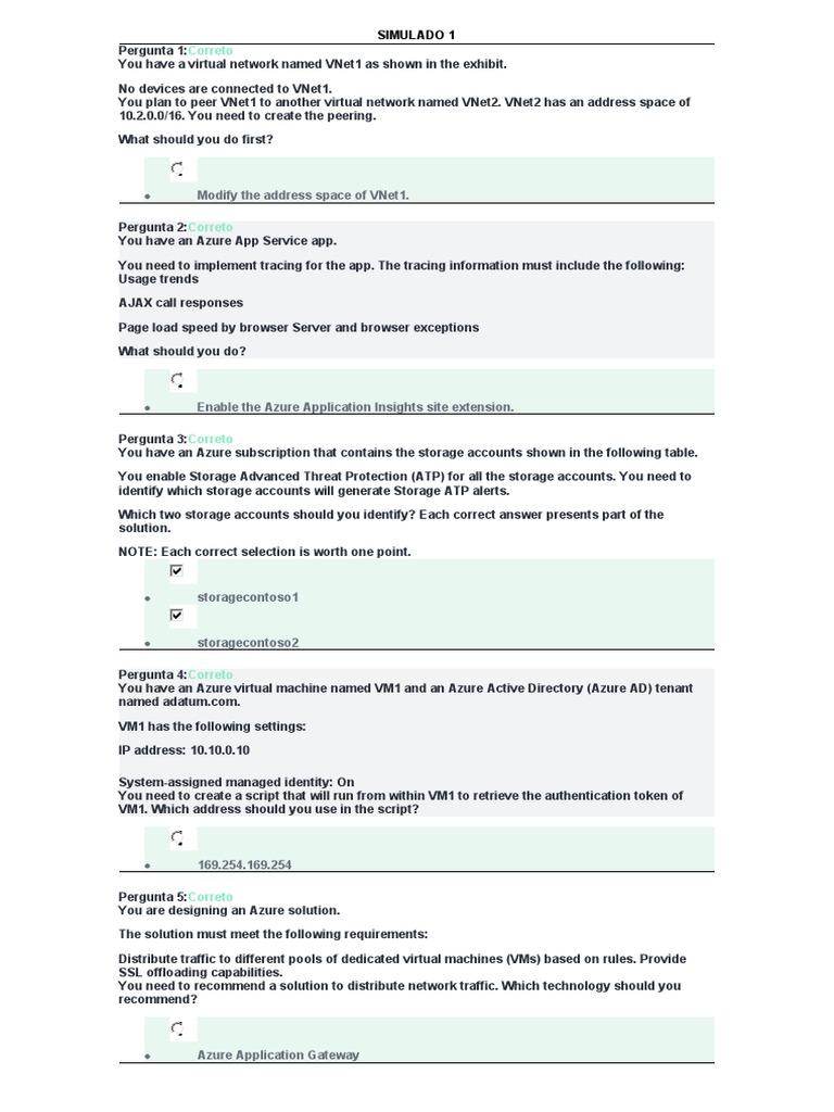 Modify The Address Space of Vnet1.: Correto | PDF | Active Directory | Hyper V