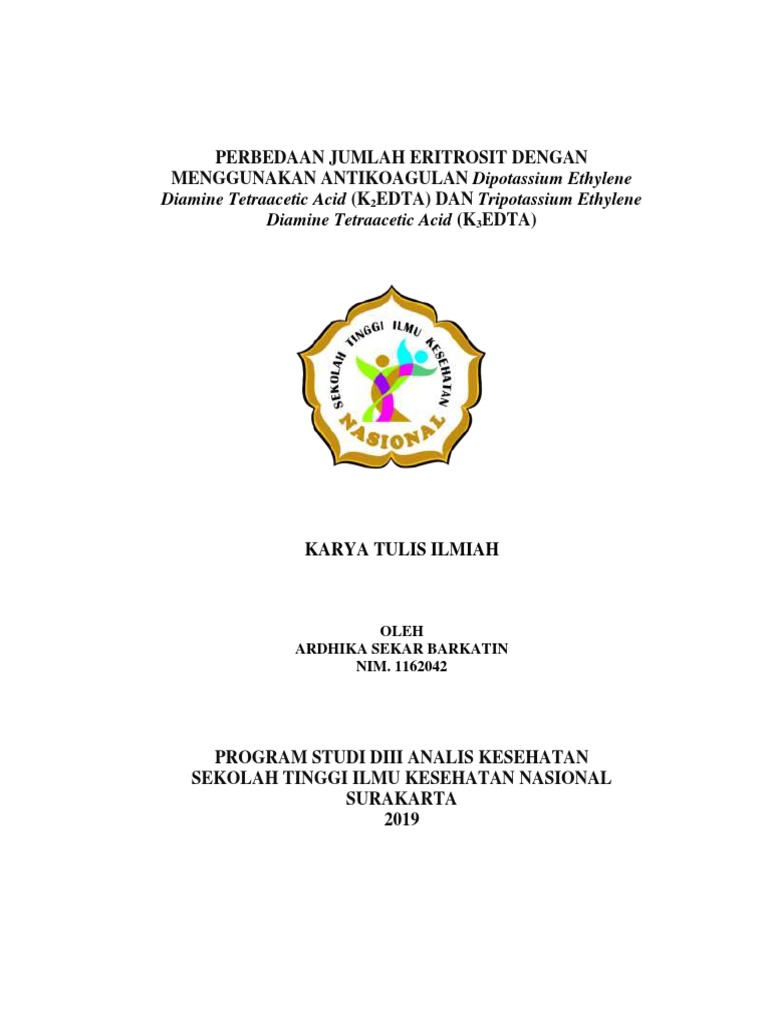 Dipotassium Ethylene Diamine Tetraacetic Acid Tripotassium Ethylene ...