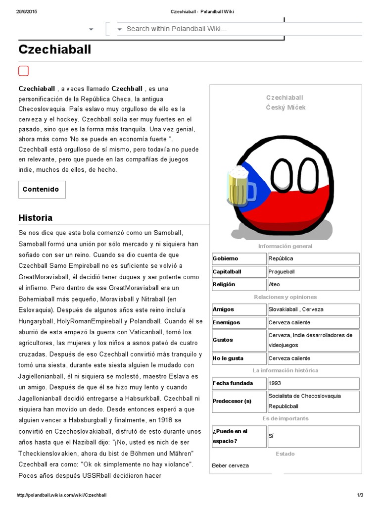Czechiaball - Polandball Wiki | PDF