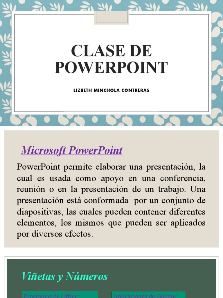 Clase de Power Point | PDF | Crecimiento personal y profesional | Arte