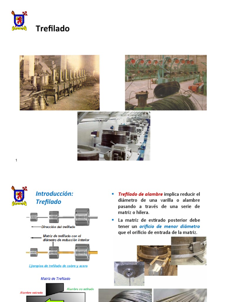 Introduccion Trefilado | PDF | Materiales | Ingeniería mecánica
