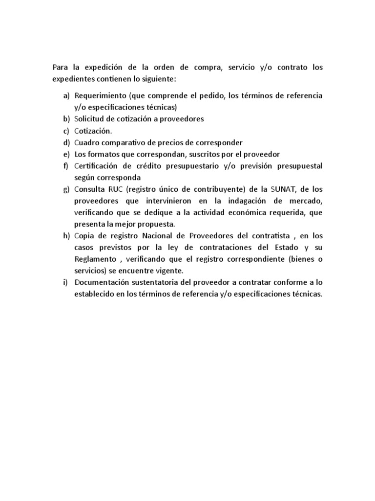 Compra Menores de 8UIT | PDF | Oferta (economía) | Regulación