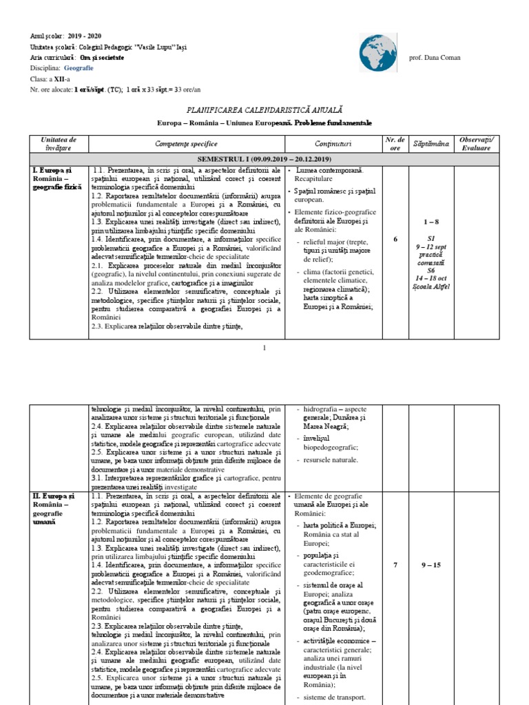Europa - Tari Si Capitale | PDF