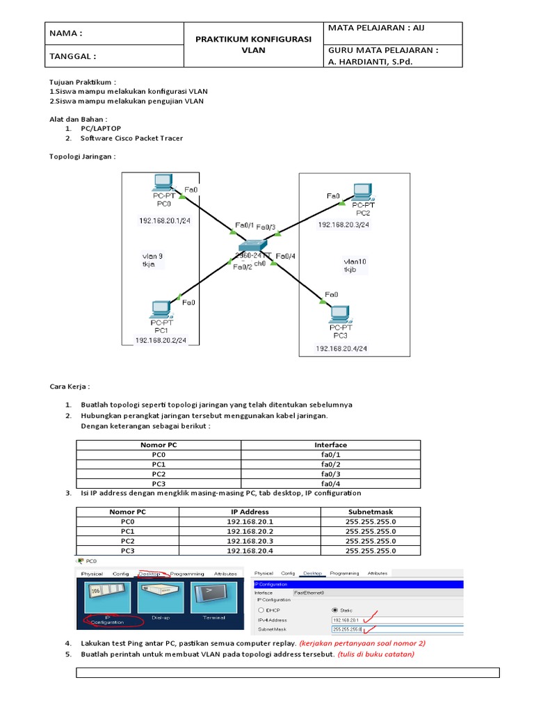 Jobsheet VLAN | PDF