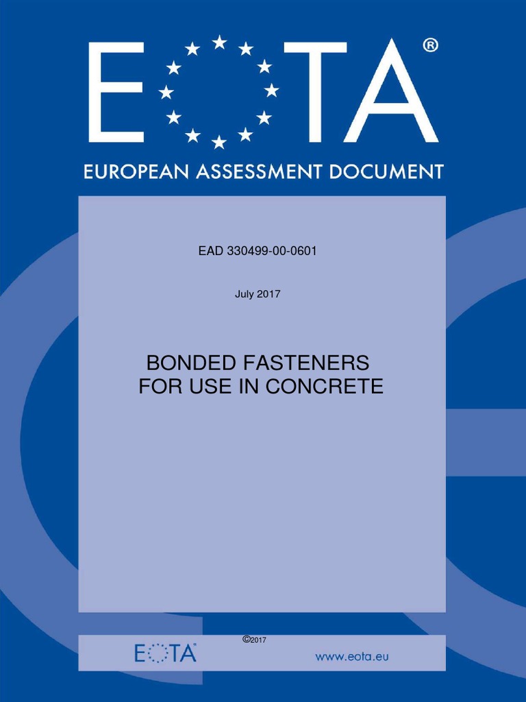 ETA Bonded Fasteners For Use in Concrete | PDF | Strength Of Materials ...