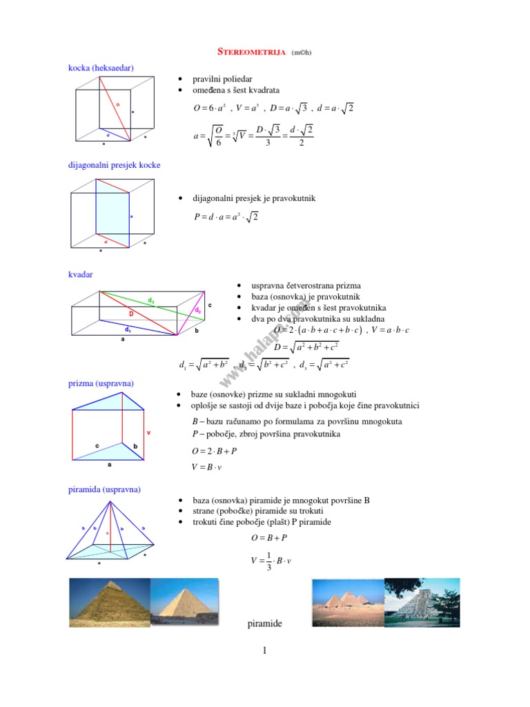 Stereometrija | PDF