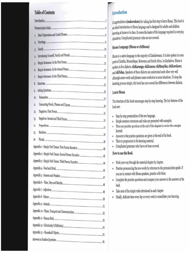 Shona Textbook | PDF