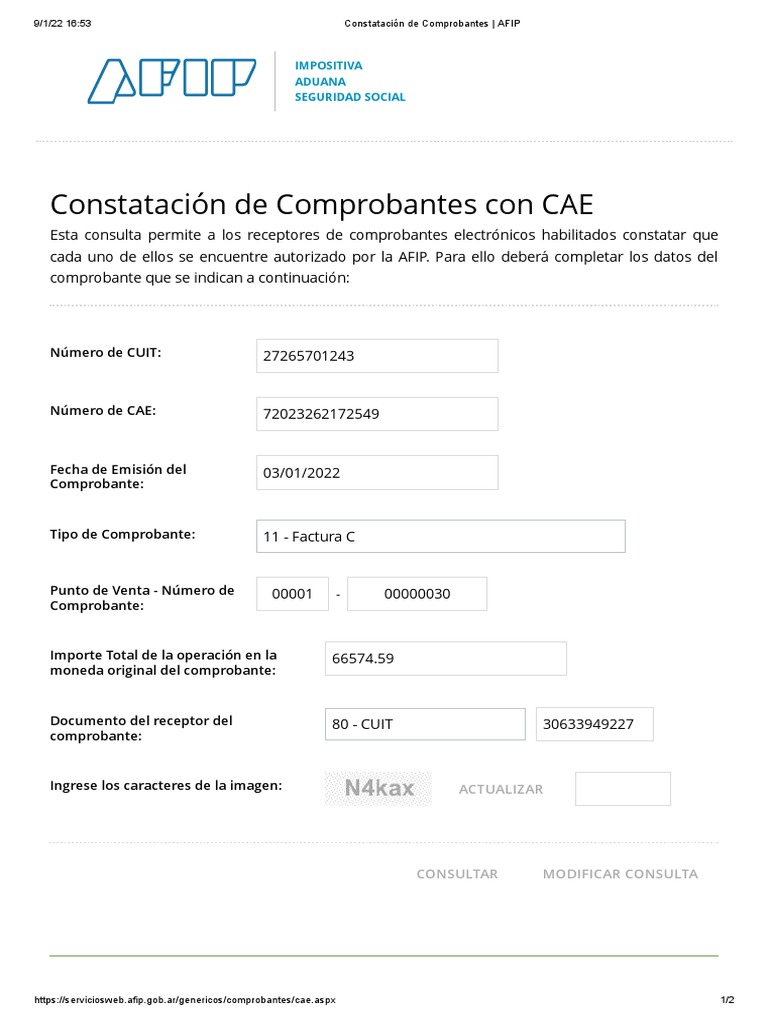 Constatacion Cae | PDF