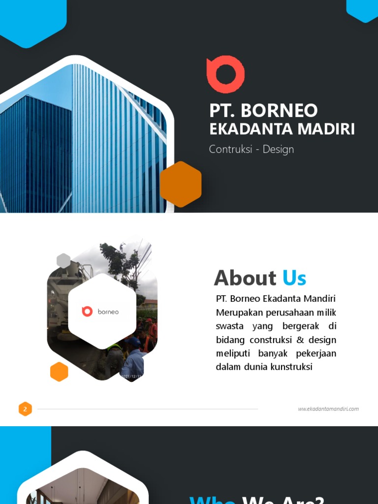 Profil Perusahaan Konstruksi Borneo | PDF | Bisnis | Teknologi & Rekayasa