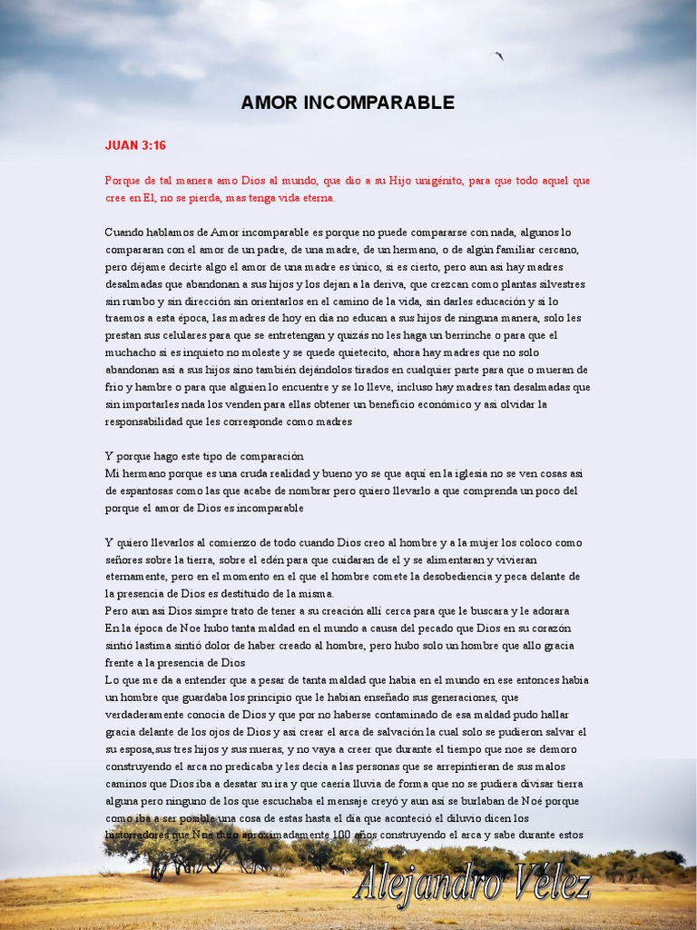 Amor Incomparable | PDF | Noé | Arca de Noé