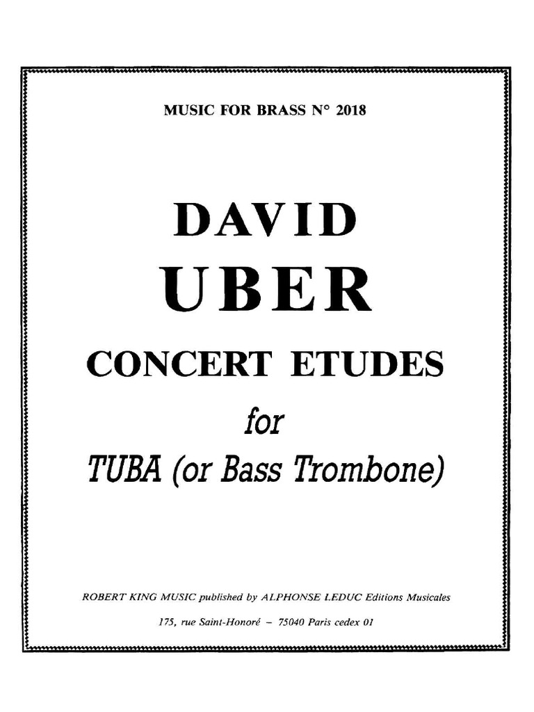 David Uber - Concerto para Tuba e Trombone | PDF