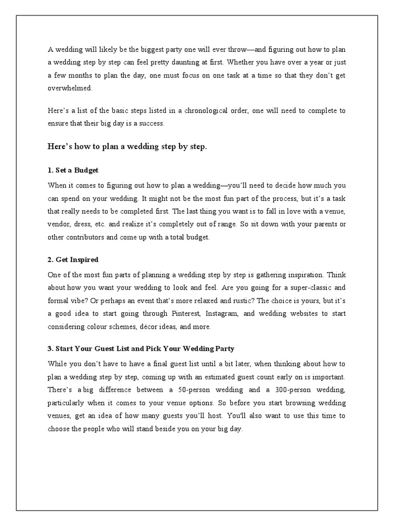 How to plan a wedding step by step 60 photos - Vianawedding.com