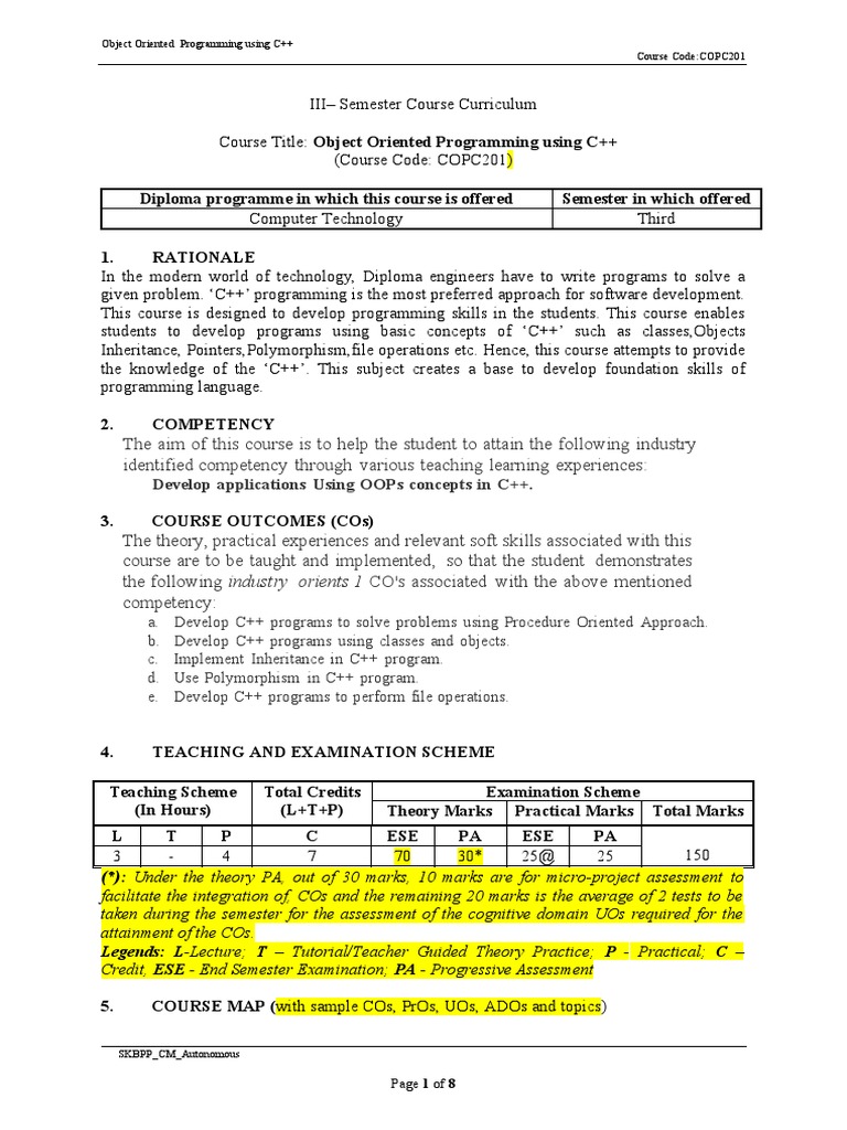 Develop Applications Using Oops Concepts in C++ | PDF | Class (Computer ...