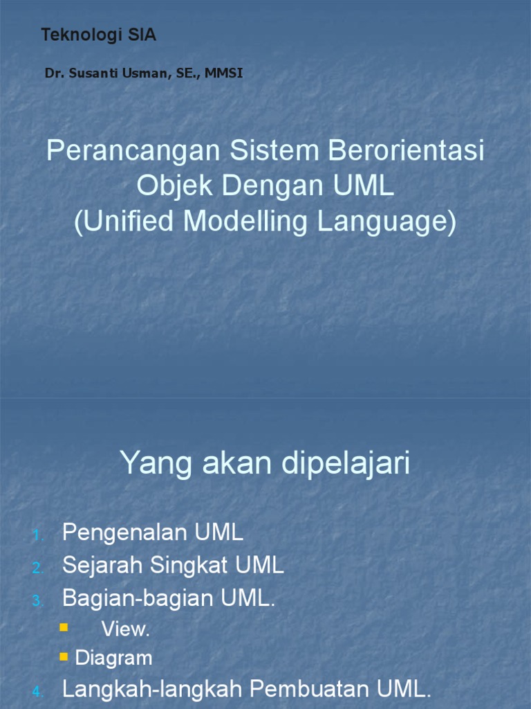 Perancangan Sistem dengan UML | PDF | Seni | Teknologi & Rekayasa