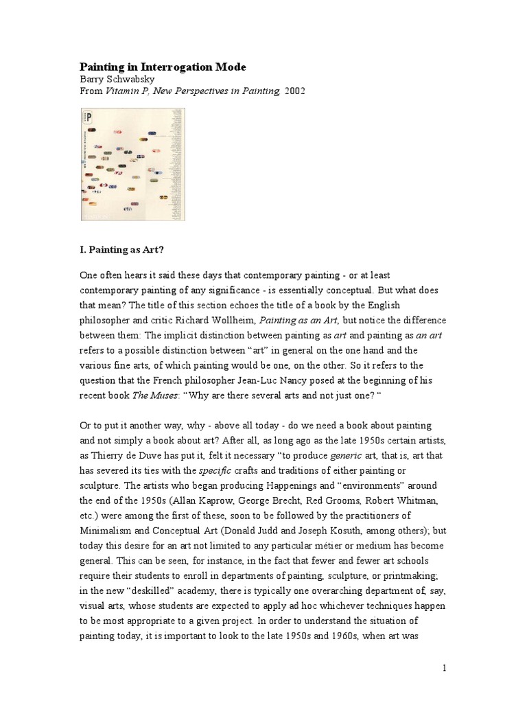 Painting in Interrogation Mode | PDF | Paintings | Modernism